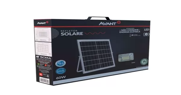Refletor Solar Led 60 Wats Avant - Decortintas Brusque
